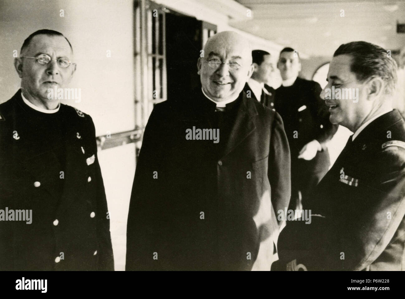 George Cardinal Mundelein, Archbishop of Chicago with Reverend ...