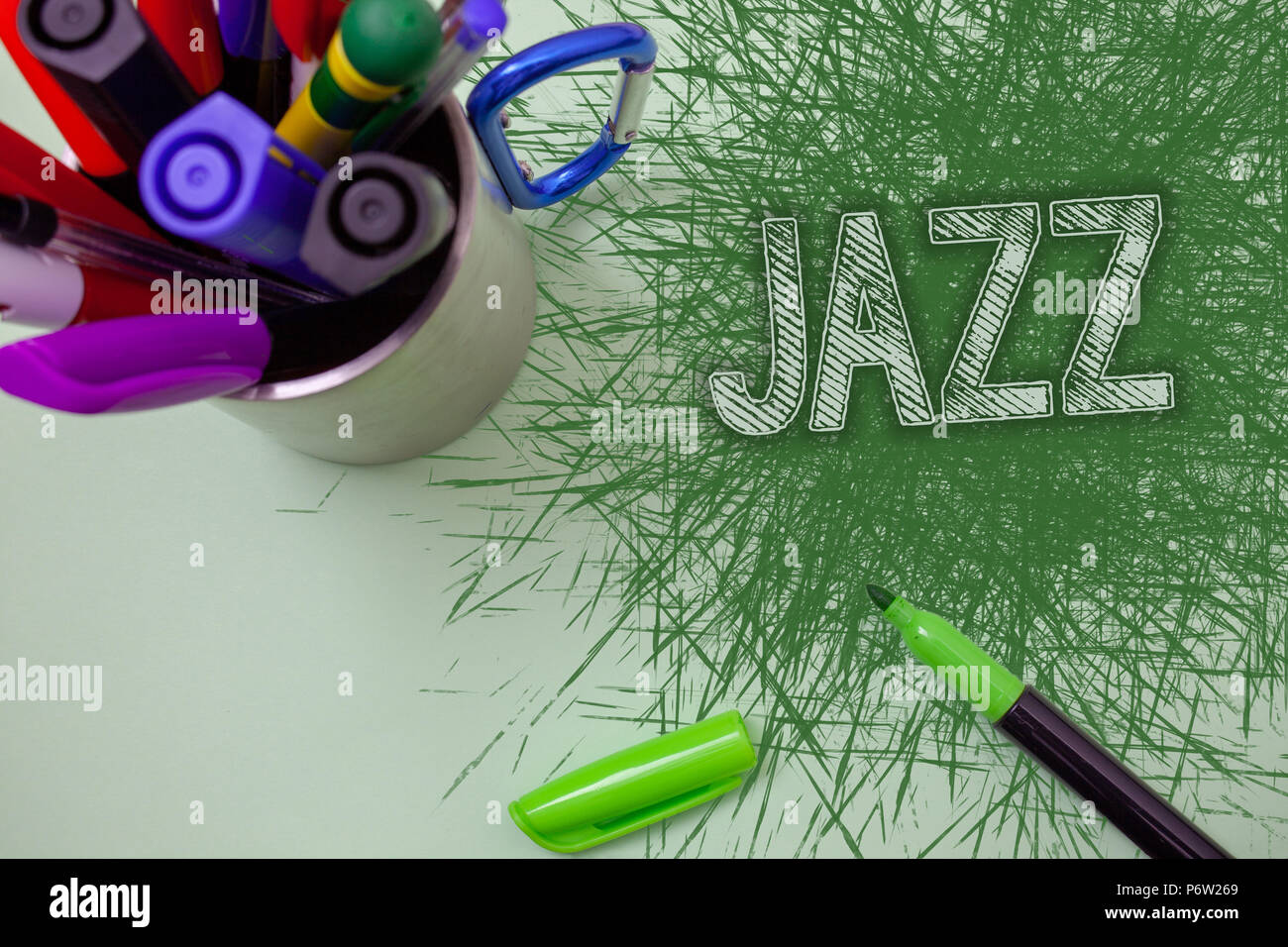 Word writing text Jazz. Business concept for Type of music of black ...