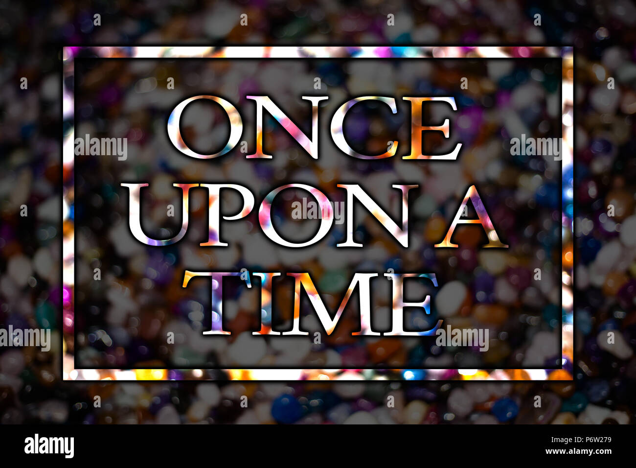 Text sign showing Once Open A Time. Conceptual photo telling story ...