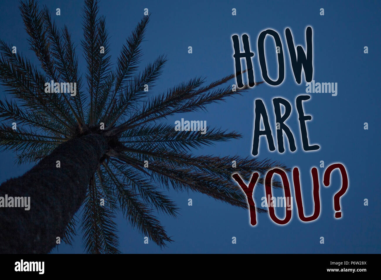 Text sign showing How Are You Question. Conceptual photo Your Health ...