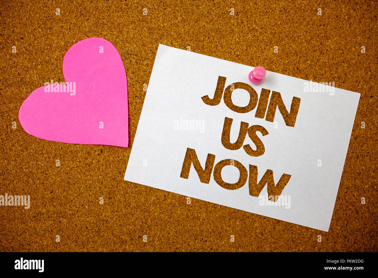 Handwriting text Join Us Now. Concept meaning Enroll in community ...