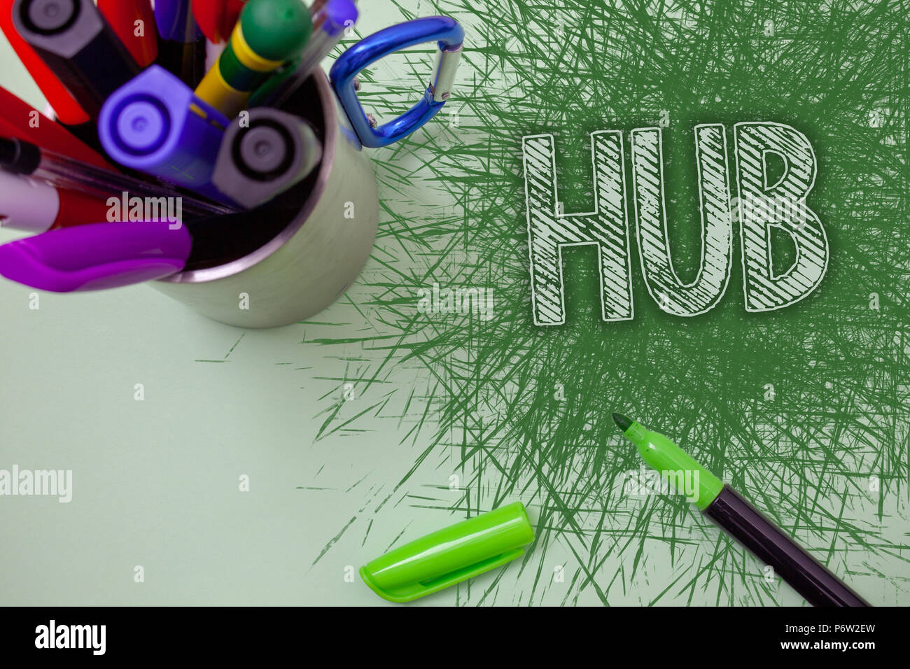 Word writing text Hub. Business concept for Device connecting computers ...