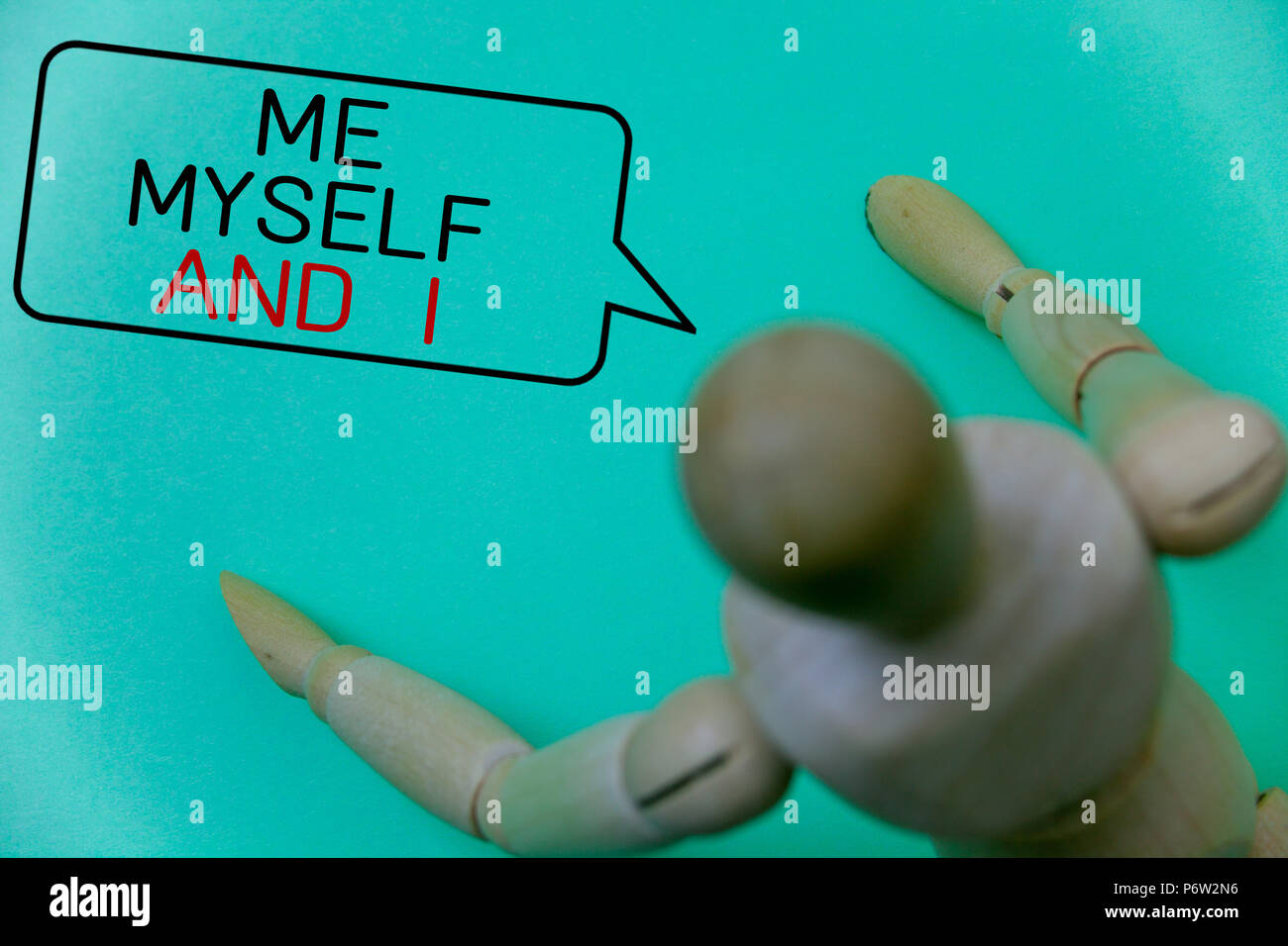 Word writing text Me Myself And I. Business concept for selfish self ...