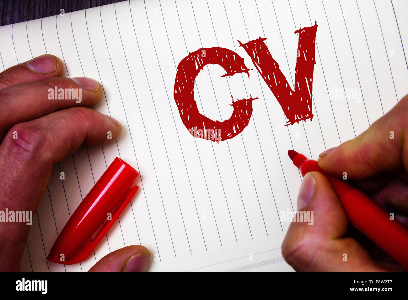 Conceptual hand writing showing Cv. Business photo showcasing ...