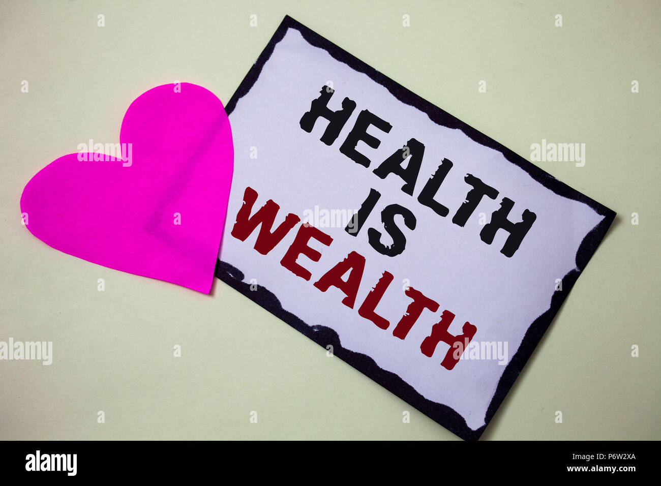 Text sign showing Health Is Wealth. Conceptual photo being in good ...