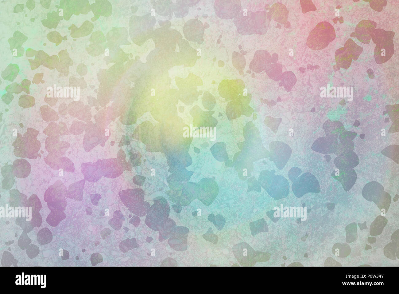 Grunge & rough. Color abstract pattern, generative blended messy shapes ...