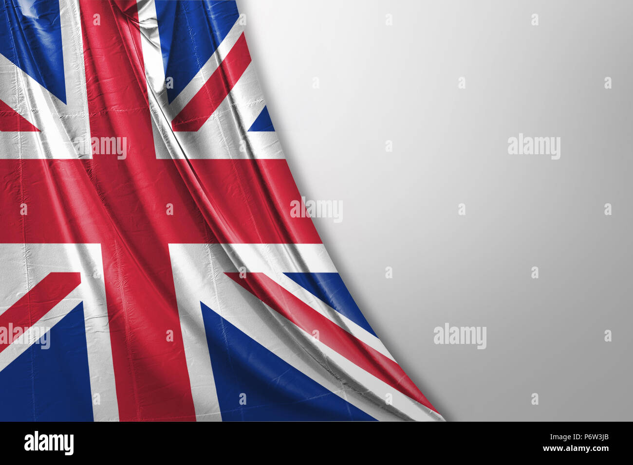 Uk flag waving 3d render hi-res stock photography and images - Alamy