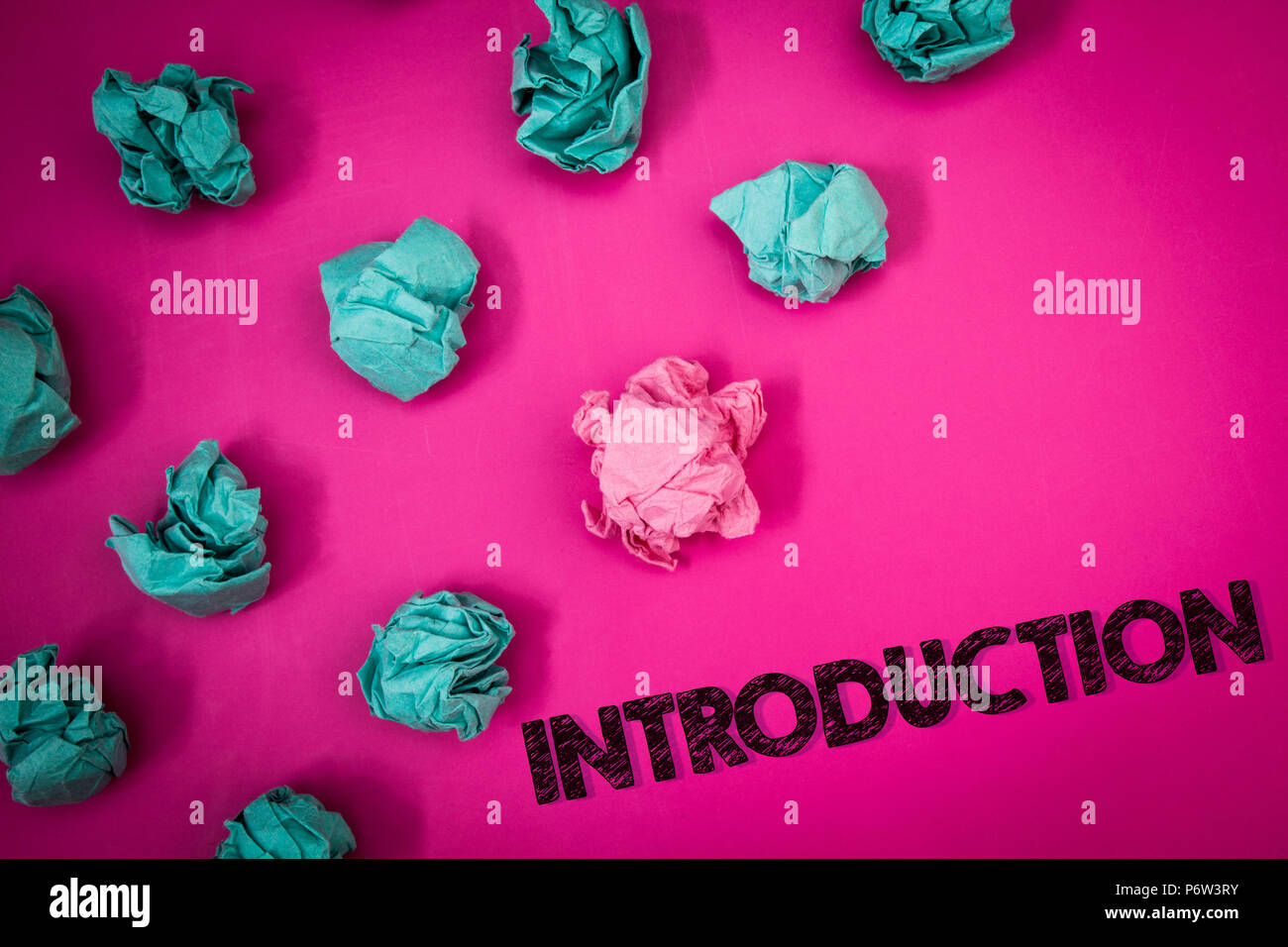 Word writing text Introduction. Business concept for First part of a ...