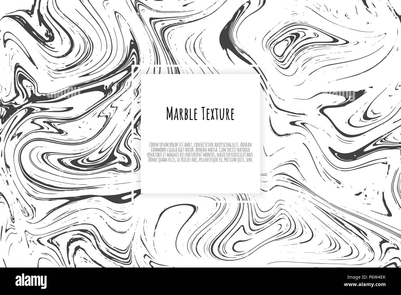 Grey, black, white marble template. Trendy pattern, graphic poster ...