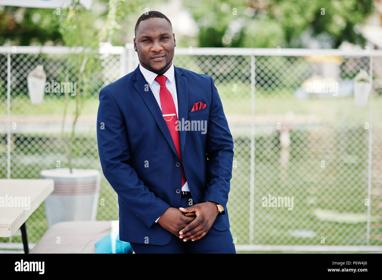 African american happy successful man at suit. Rich black business man ...