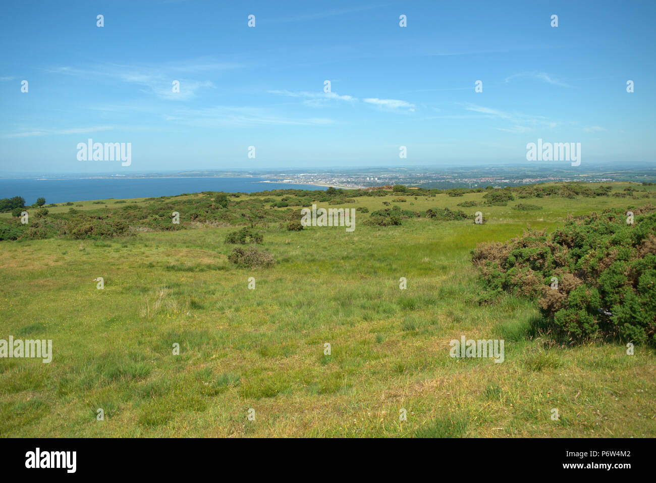 View from Carrick Hill, Ayr and Ayr Bay, Scotland Stock Photo - Alamy