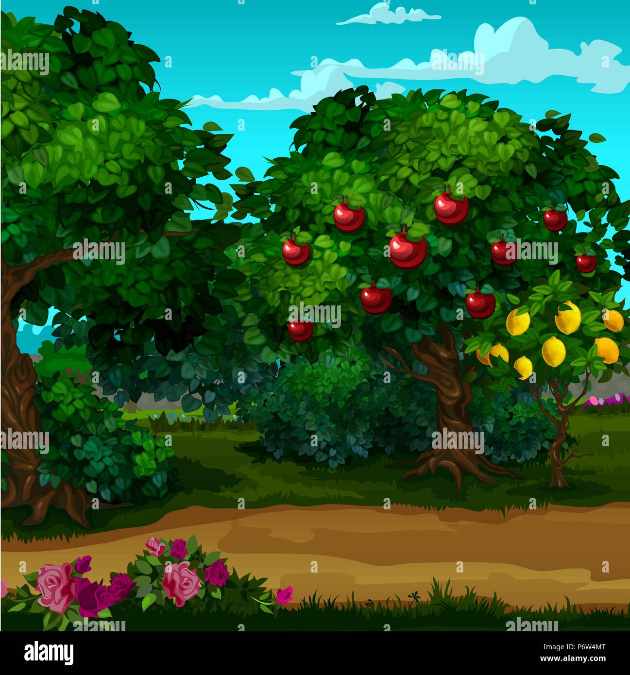 Fruit Cartoon Yard