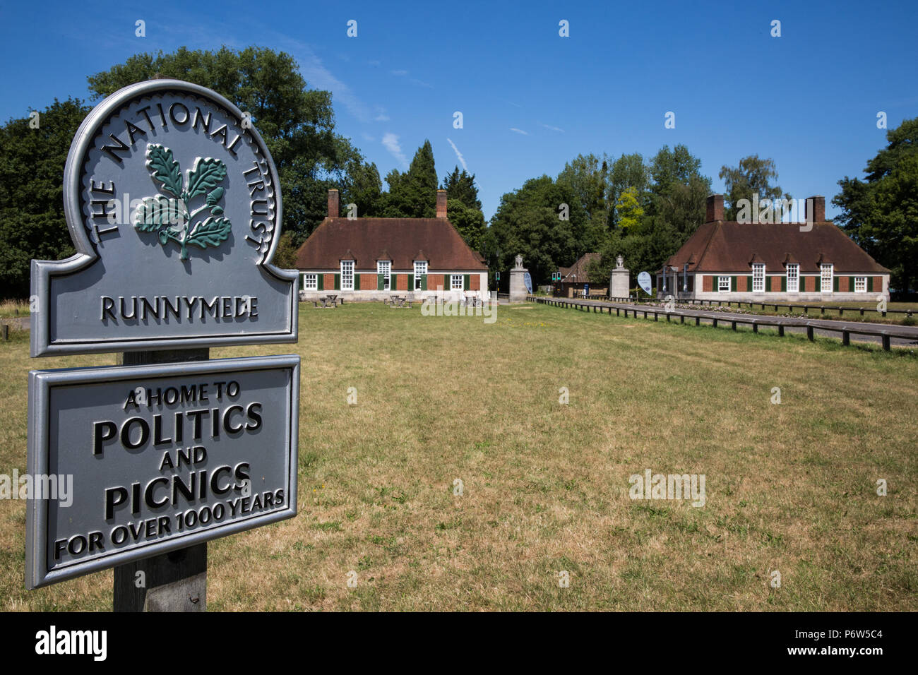 Runnymede, UK. 2nd July, 2018. The Fairhaven Memorial Lodges were ...