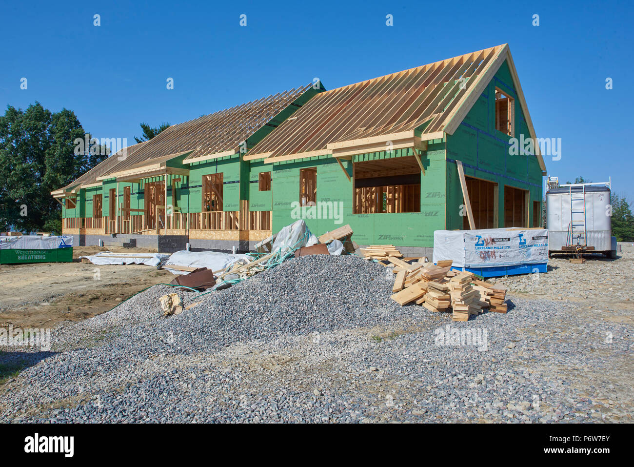 Residential home under construction in Solon, Ohio USA Stock Photo - Alamy
