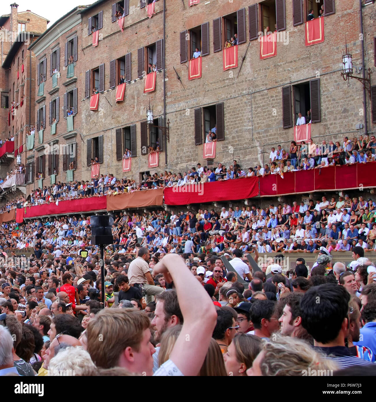 SIENA, ITALY - AUGUST 16, 2008: Palio di Siena, Tuscany, Italy ...
