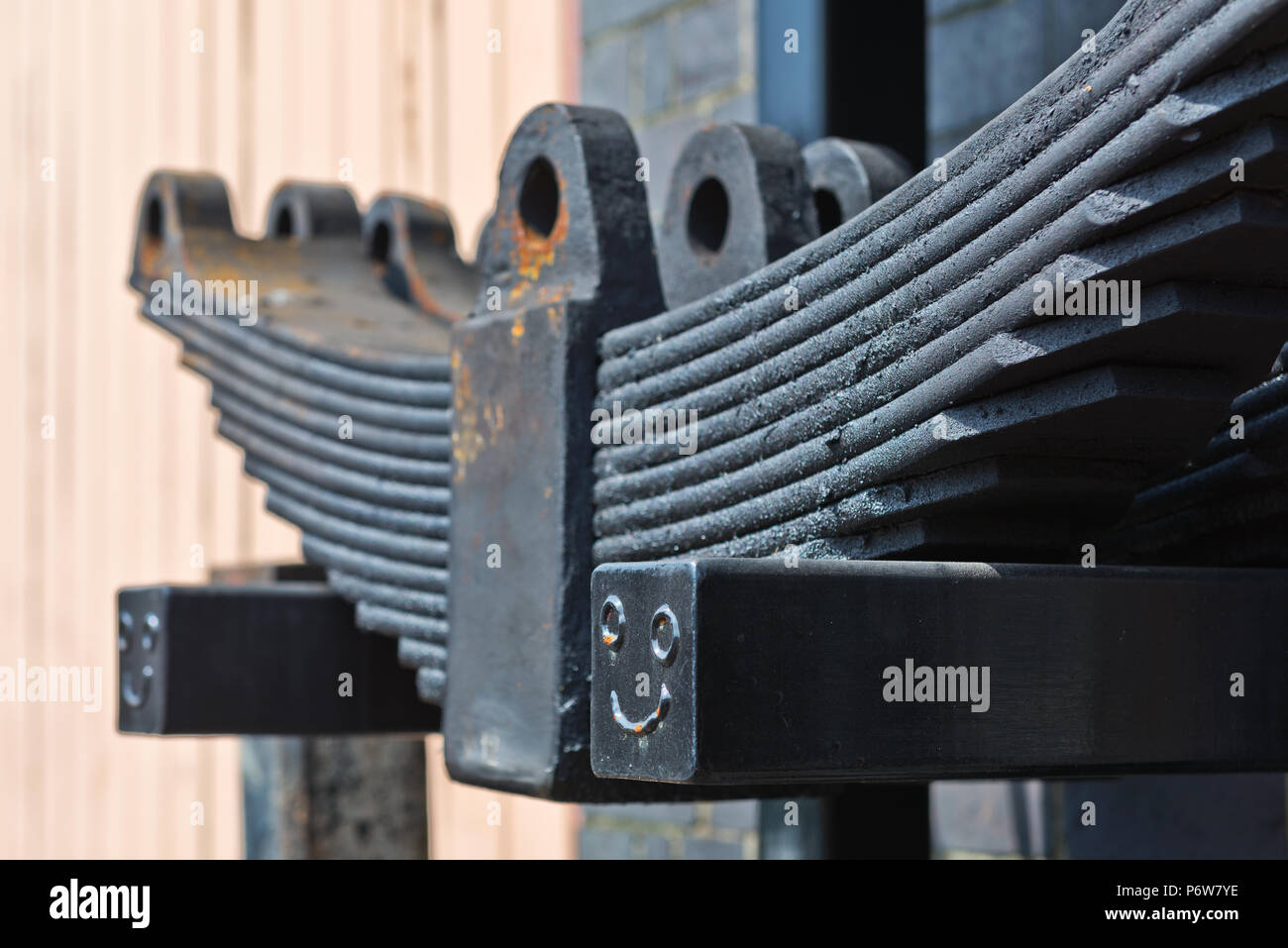 New suspension leaf springs being stored in the engine sheds at ...