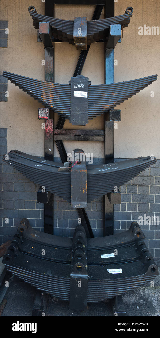 New suspension leaf springs being stored in the engine sheds at ...