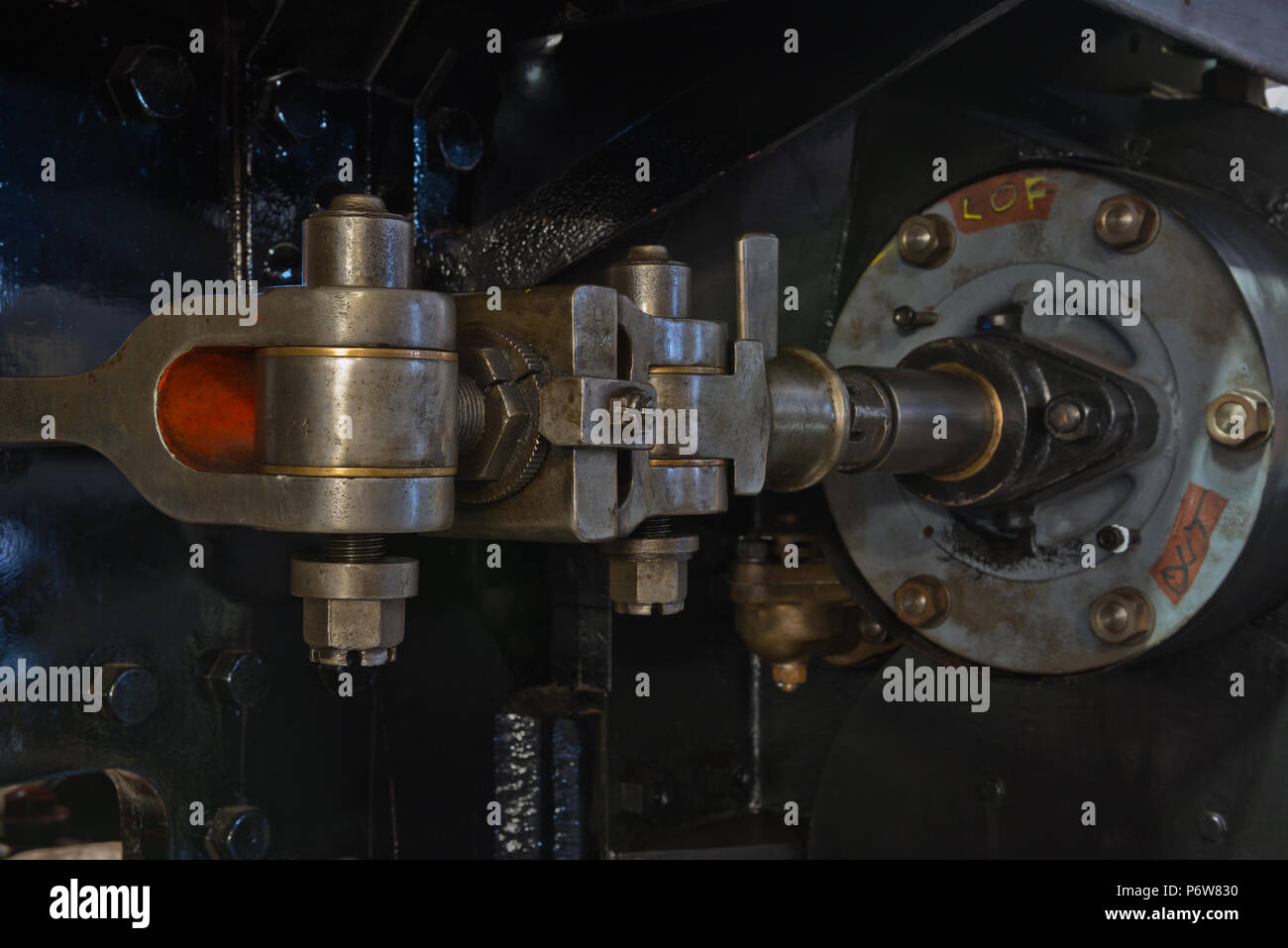 An outside cylinder being reinstalled during the restoration of King ...