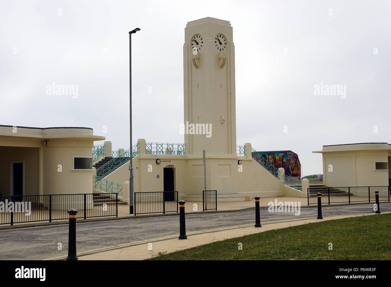 Art Deco Bus Station and Clock Tower Building Seaton Carew Hartlepool ...