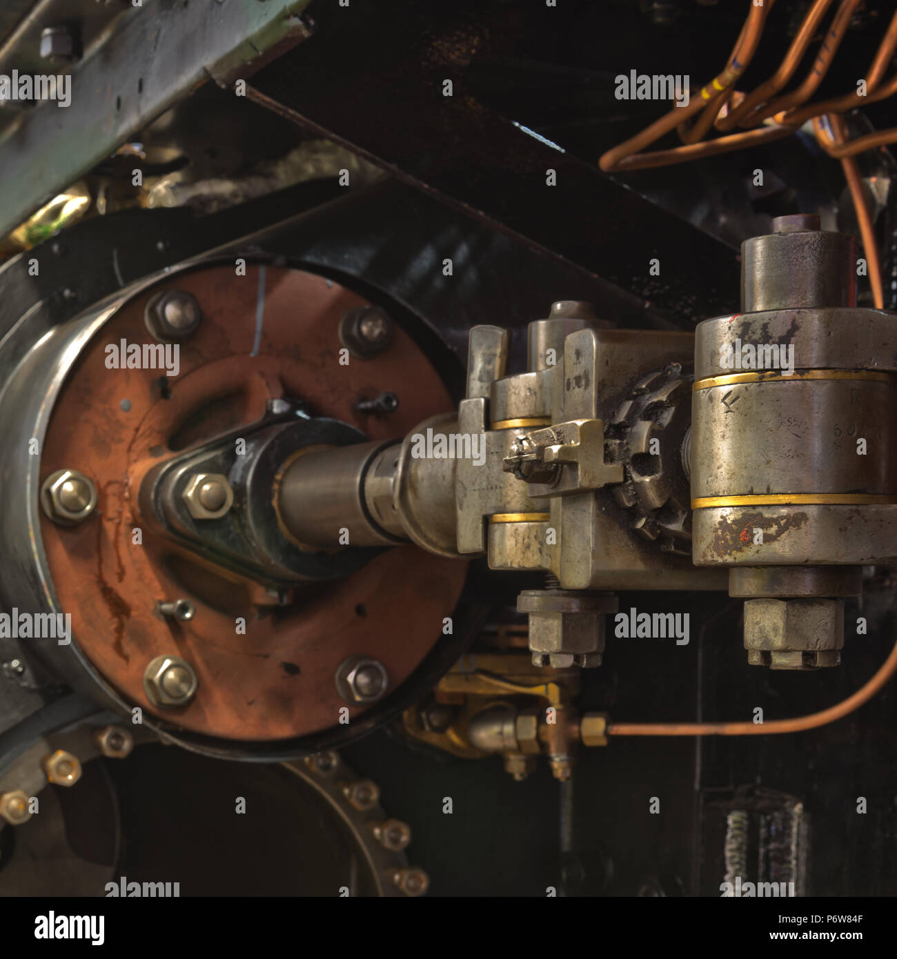 An outside cylinder being reinstalled during the restoration of King ...