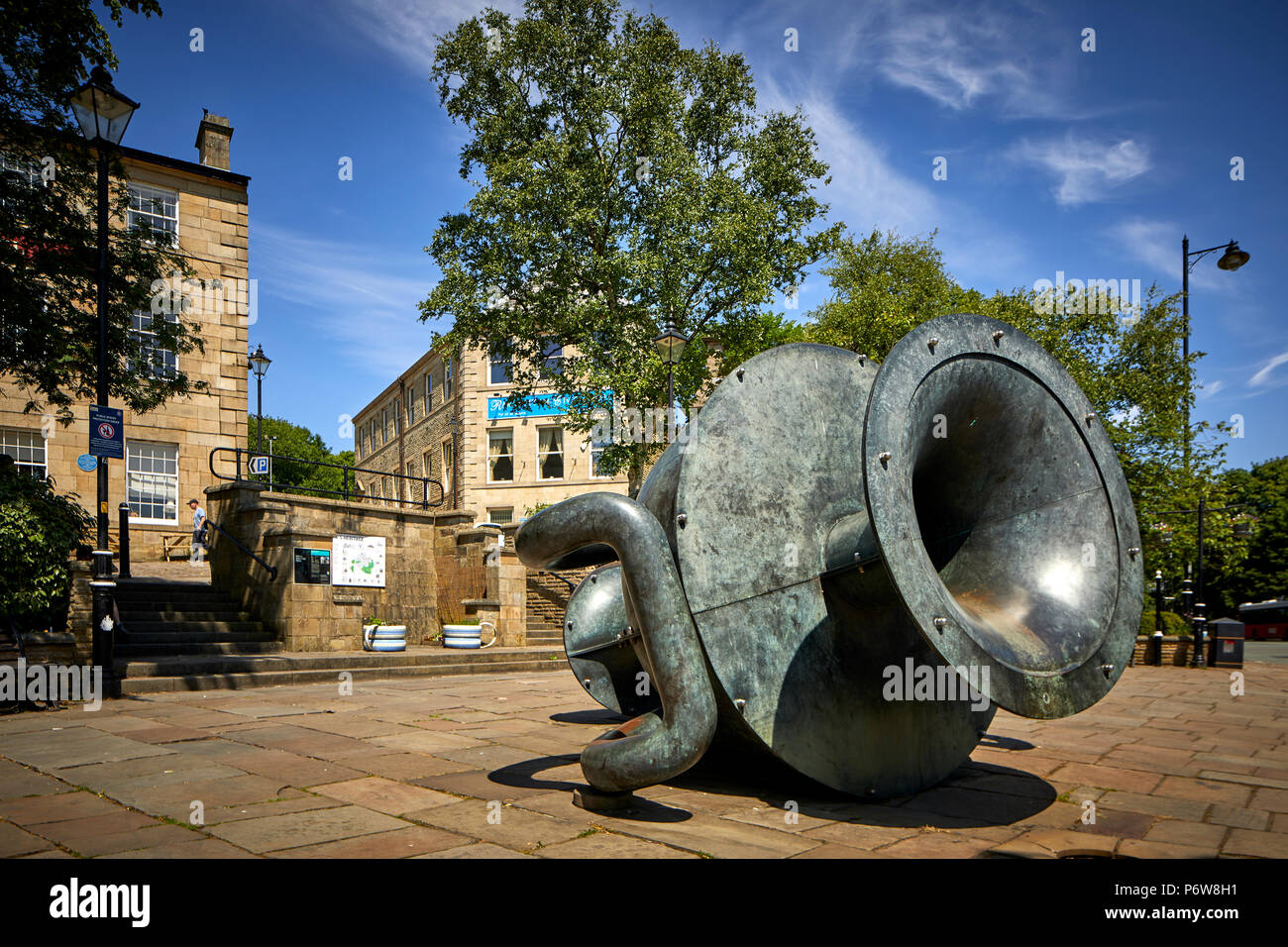 Tilted Vase bronze artwork by Edward Allington part of the landmark ...