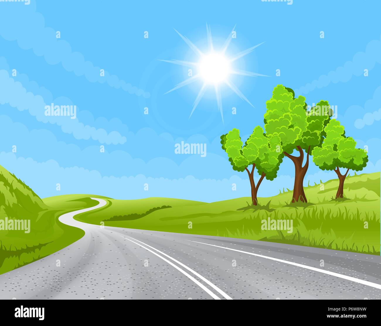 Going to sun road drive Stock Vector Images - Alamy