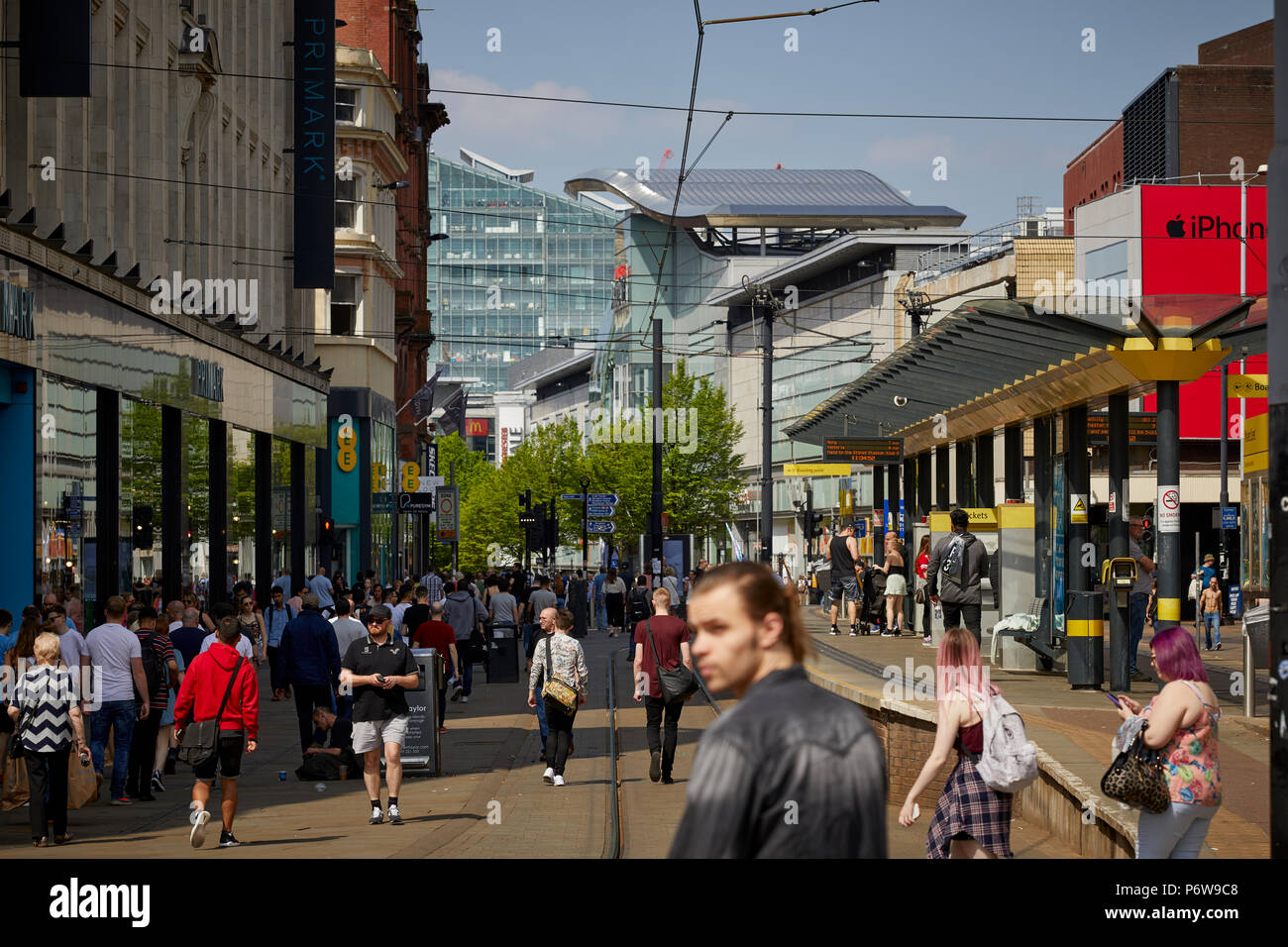 Market Street Manchester Stock Photo - Alamy