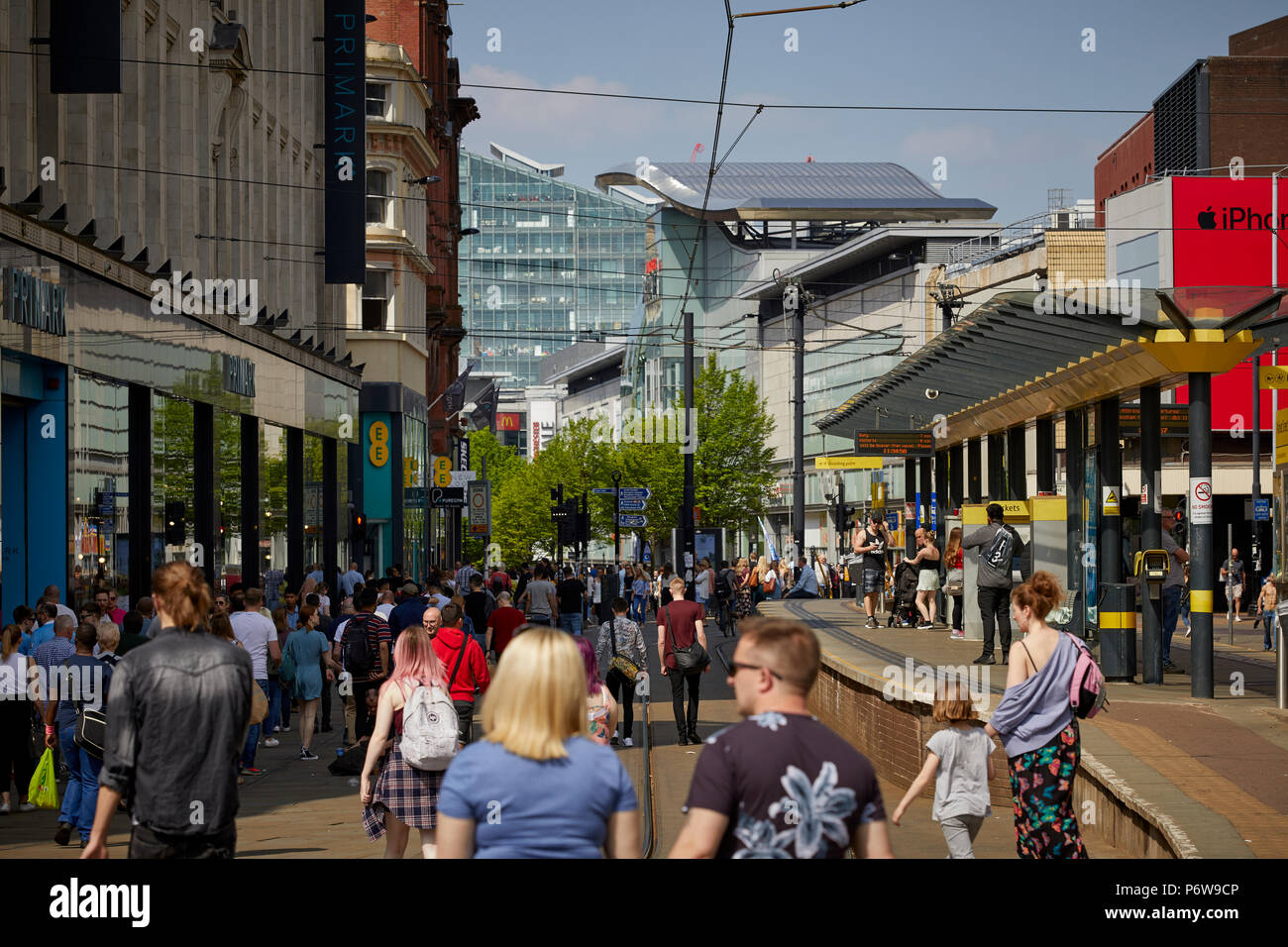 Market Street Manchester Stock Photo - Alamy