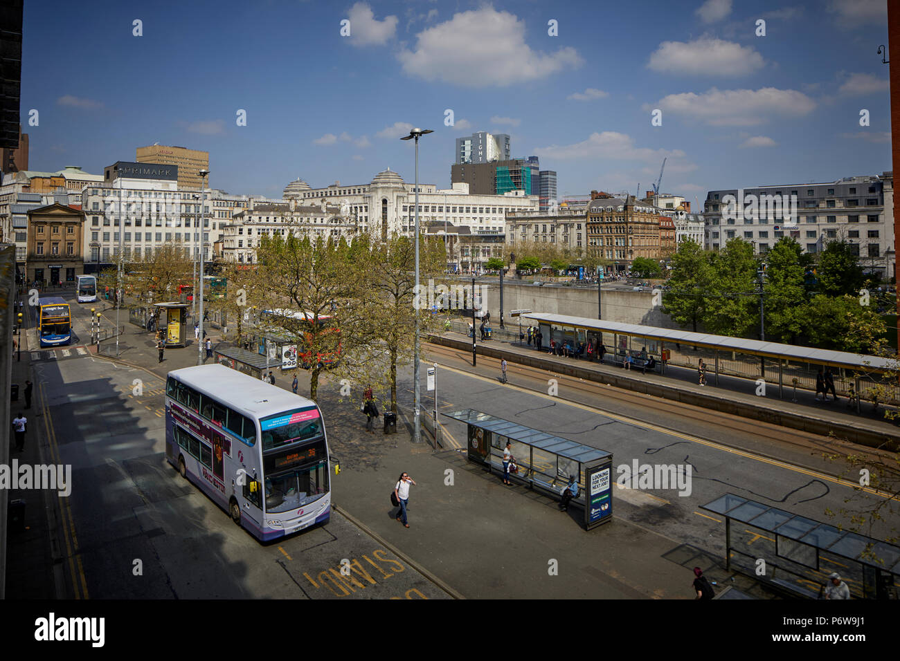 Piccadilly metrolink stop hi-res stock photography and images - Alamy