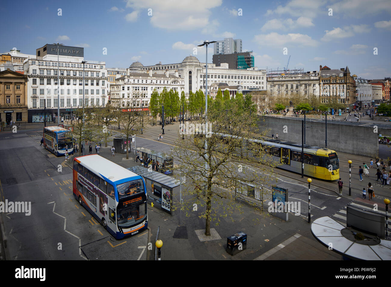 Manchester piccadilly gardens bus station hi-res stock photography and ...