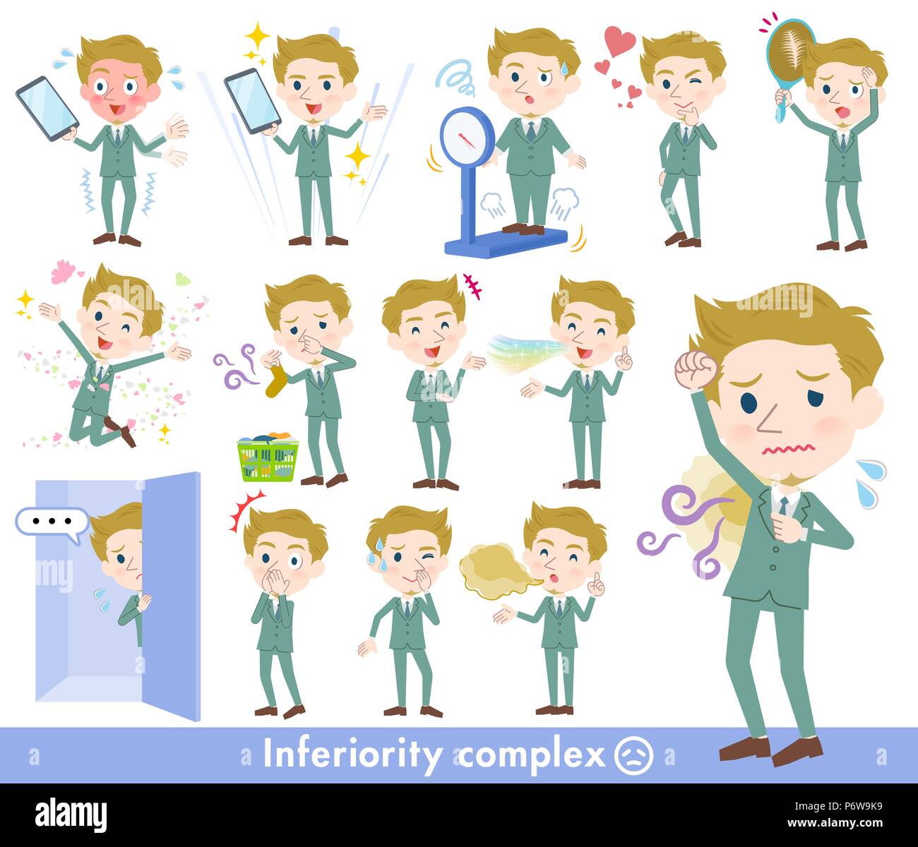 A set of men on inferiority complex.There are actions suffering from ...