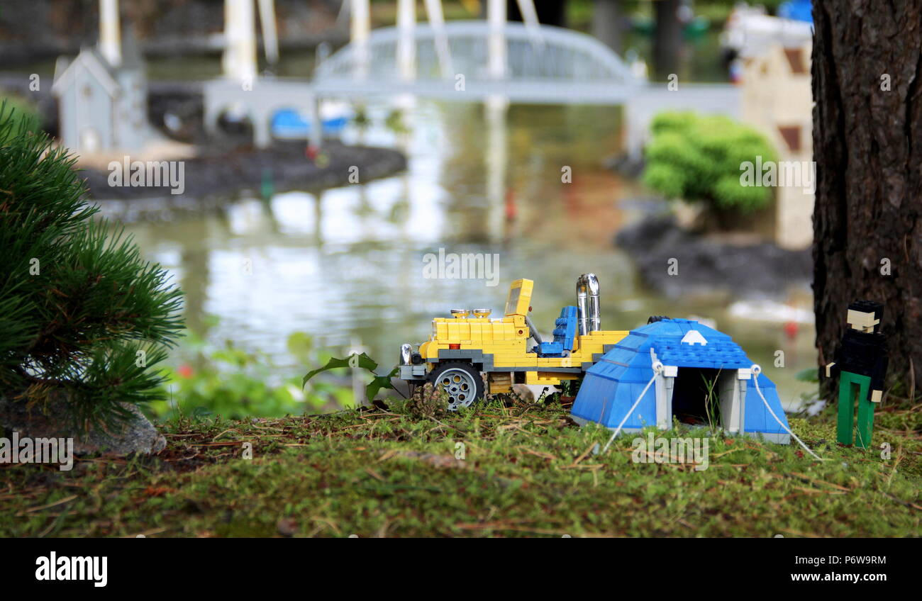 Scandinavian urban exploration on a cloudy day in summertime Stock ...