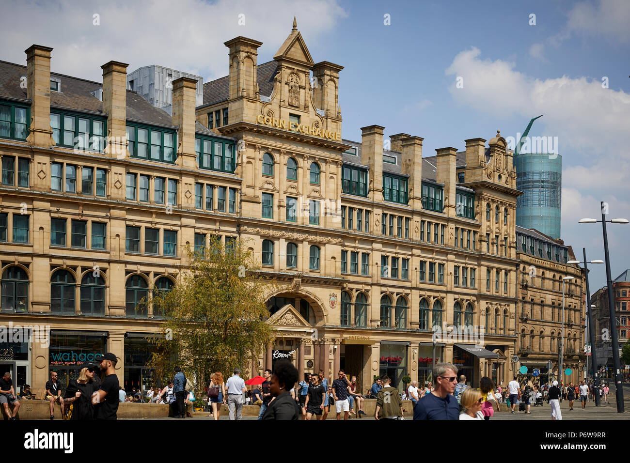 grade II listed building Manchester Corn Exchange in Exchange Square ...