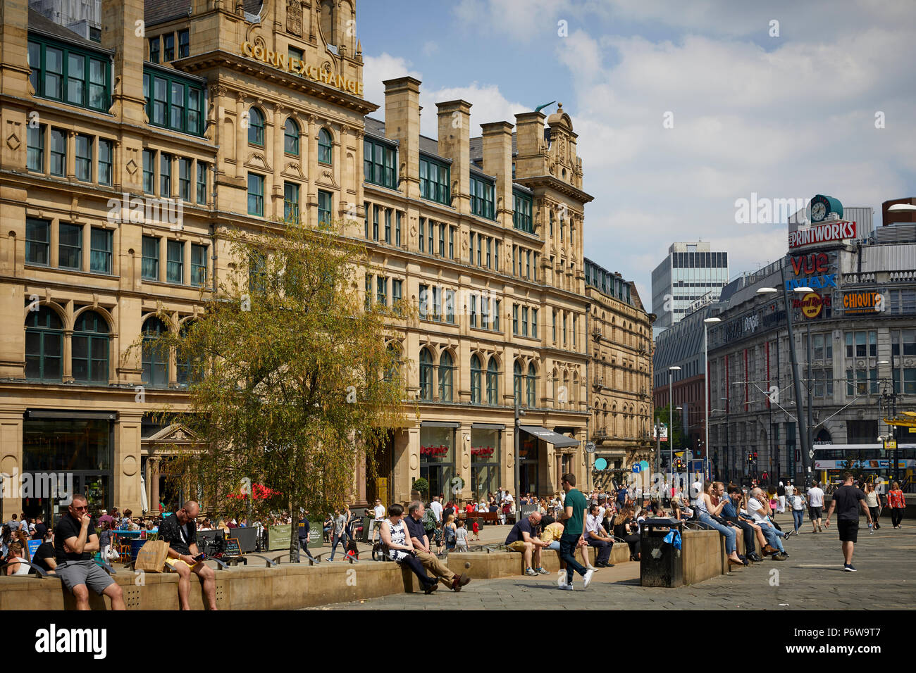 grade II listed building Manchester Corn Exchange in Exchange Square ...