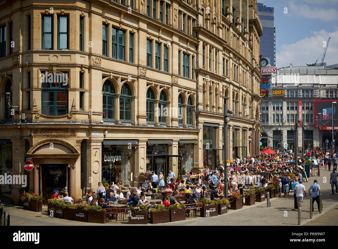 grade II listed building Manchester Corn Exchange in Exchange Square ...