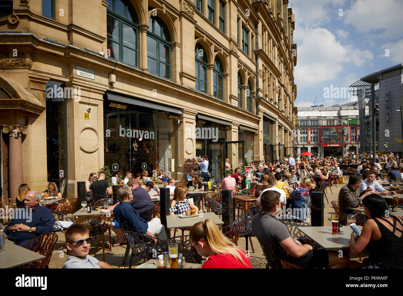 grade II listed building Manchester Corn Exchange in Exchange Square ...