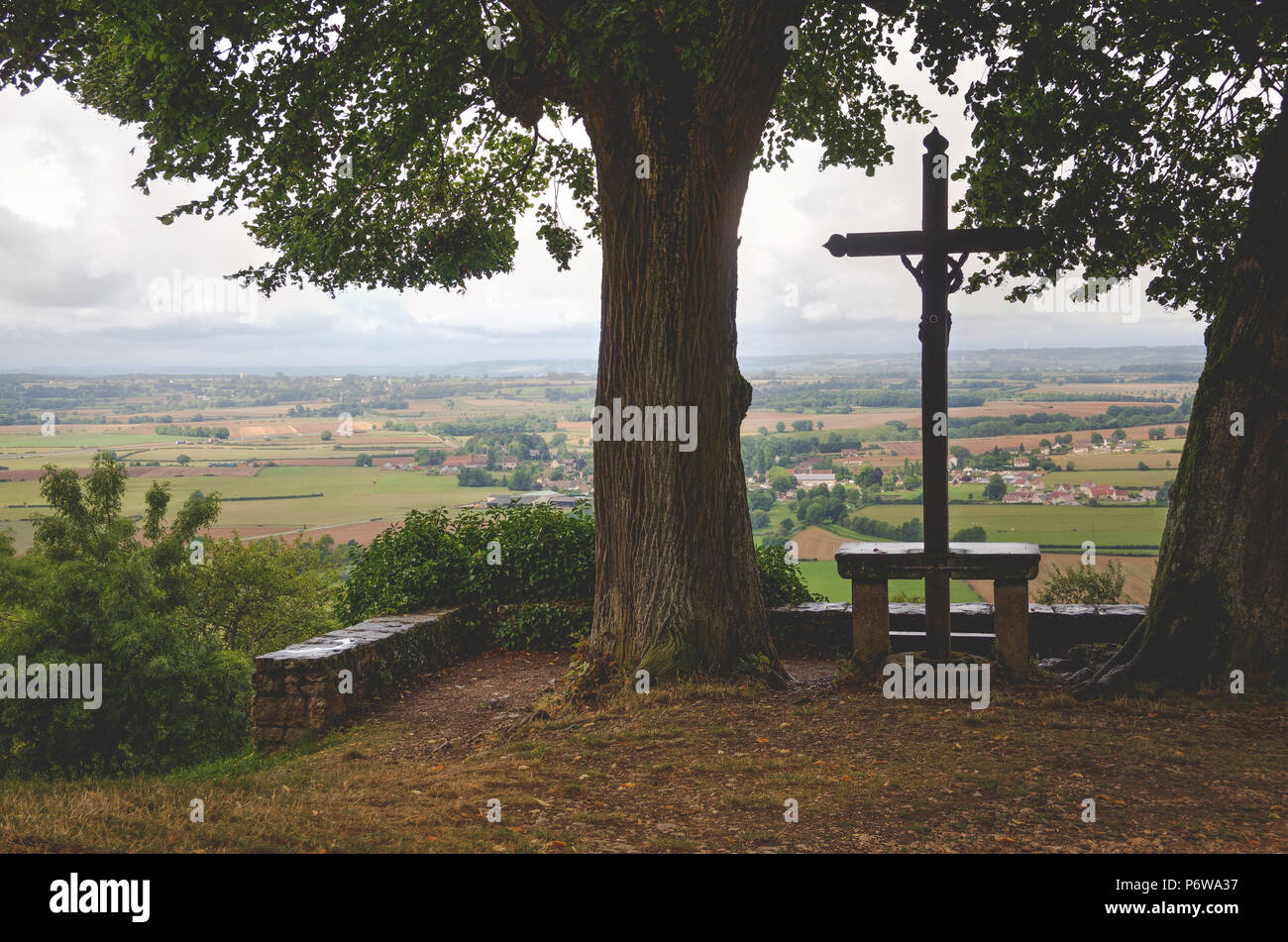 French rural landscape with trees in the summer Stock Photo - Alamy