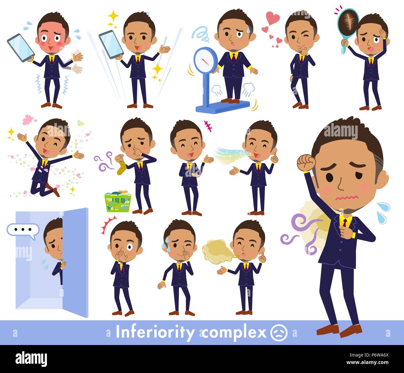 A set of men on inferiority complex.There are actions suffering from ...