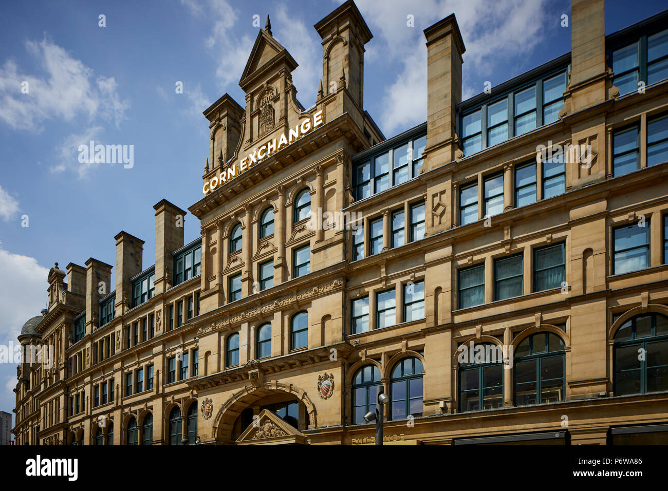 grade II listed building Manchester Corn Exchange in Exchange Square ...