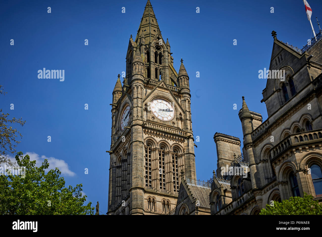 Clock tower historic clock manchester hi-res stock photography and ...