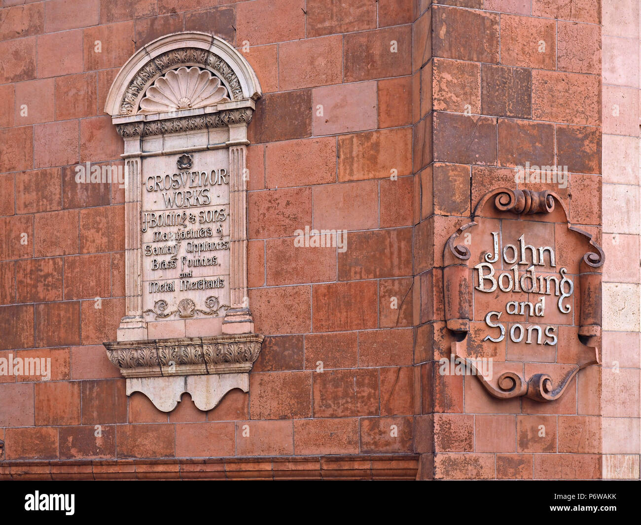 old signs on side of building, Mayfair, London Stock Photo - Alamy