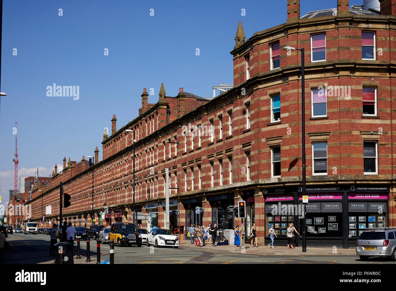 Manchester Deansgate, Northern Warehouse end Stock Photo - Alamy