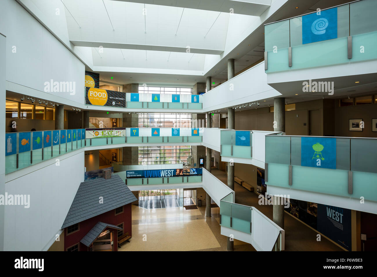 Atrium, History Colorado Center (museum), Denver, Colorado USA Stock ...
