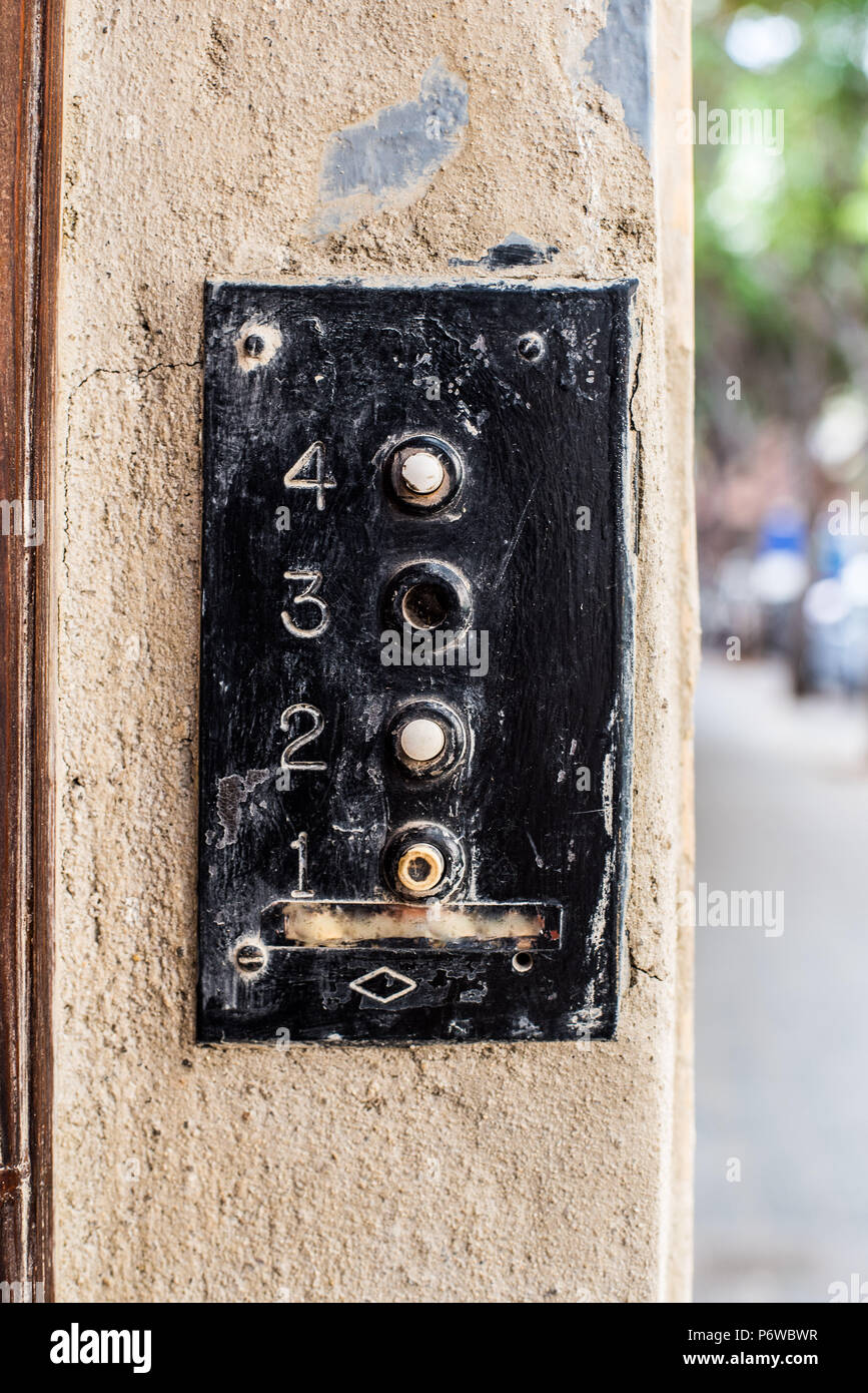 Retro vintage apartment intercom door hi-res stock photography and ...