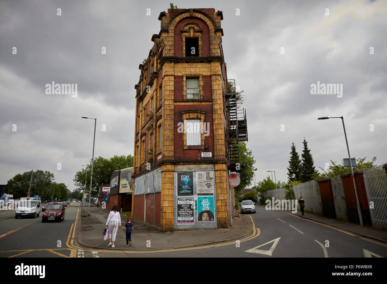 Rochdale Road Sudell Street Collyhurst red-brick terracotta building ...