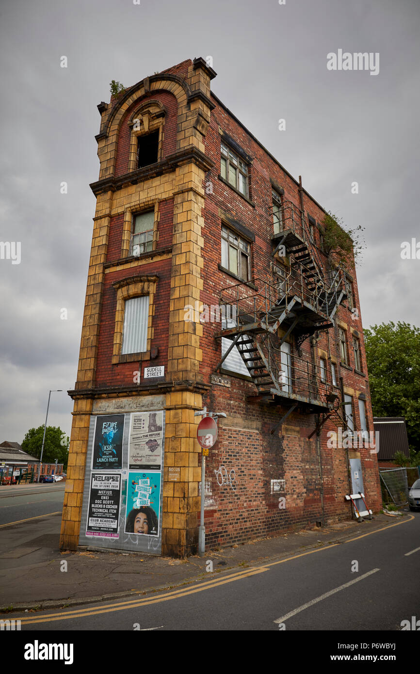 Rochdale Road Sudell Street Collyhurst red-brick terracotta building ...