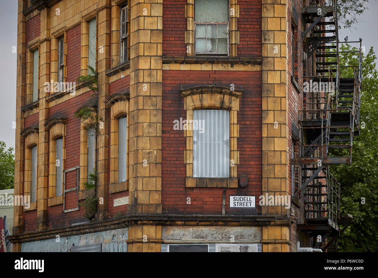 Rochdale Road Sudell Street Collyhurst red-brick terracotta building ...