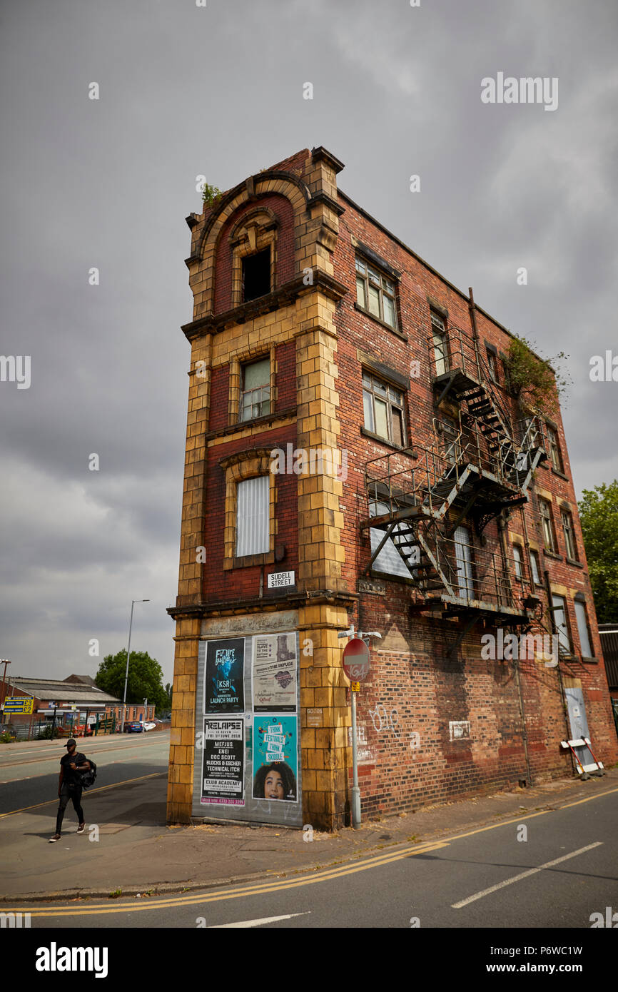 Rochdale Road Sudell Street Collyhurst red-brick terracotta building ...