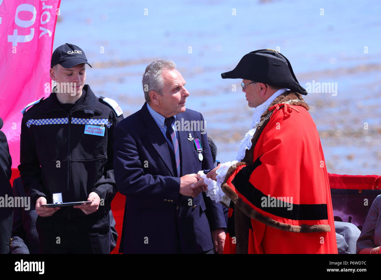 Cllr & Lord Mayor of Scarborough Joe Plant during presentations at ...