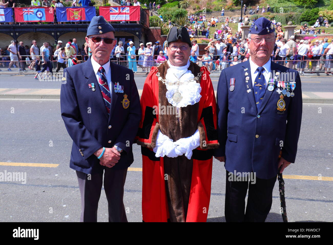 Cllr & Lord Mayor of Scarborough Joe Plant photographed with war ...